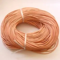 Mercerie online - Snur piele maron 2mm